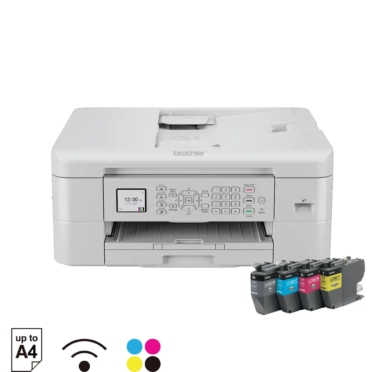 A4 Wireless Inkjet Printer with Duplex & 20-Sheet ADF – Musicshop