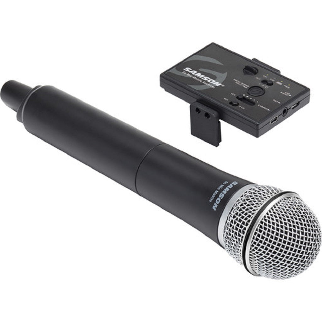 Samson Go Mic Mobile Handheld Wireless System with Q8 Dynamic Handheld ...