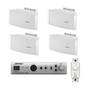 Bose Retail Store Sound System with 4 FreeSpace DS 40SE Wall Mount Spe ...